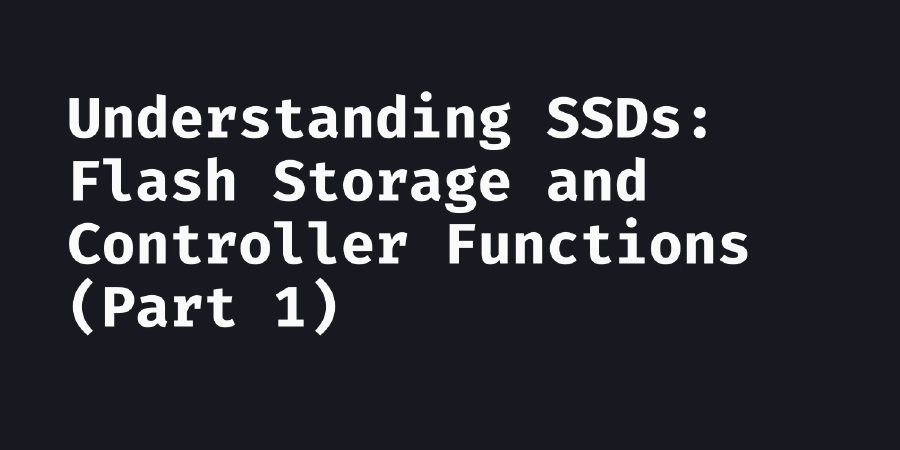 Understanding SSDs: Flash Storage and Controller Functions (Part 1) | Vallari Agrawal